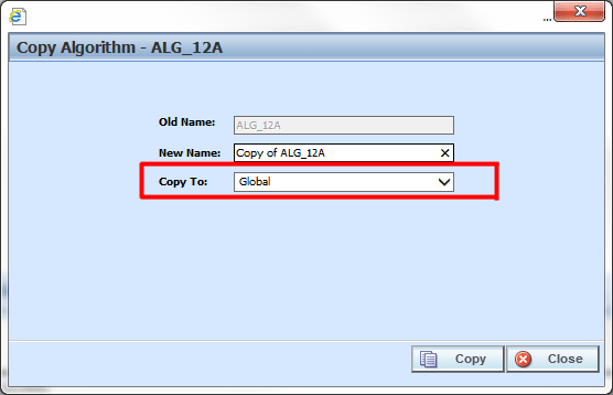 Algorithms Global Copies